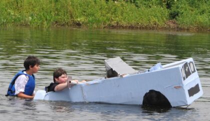 Imagination, speed win cardboard boat races - Potomac Local News