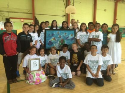 Manassas teacher dedicates diverse painting to school - Potomac Local News