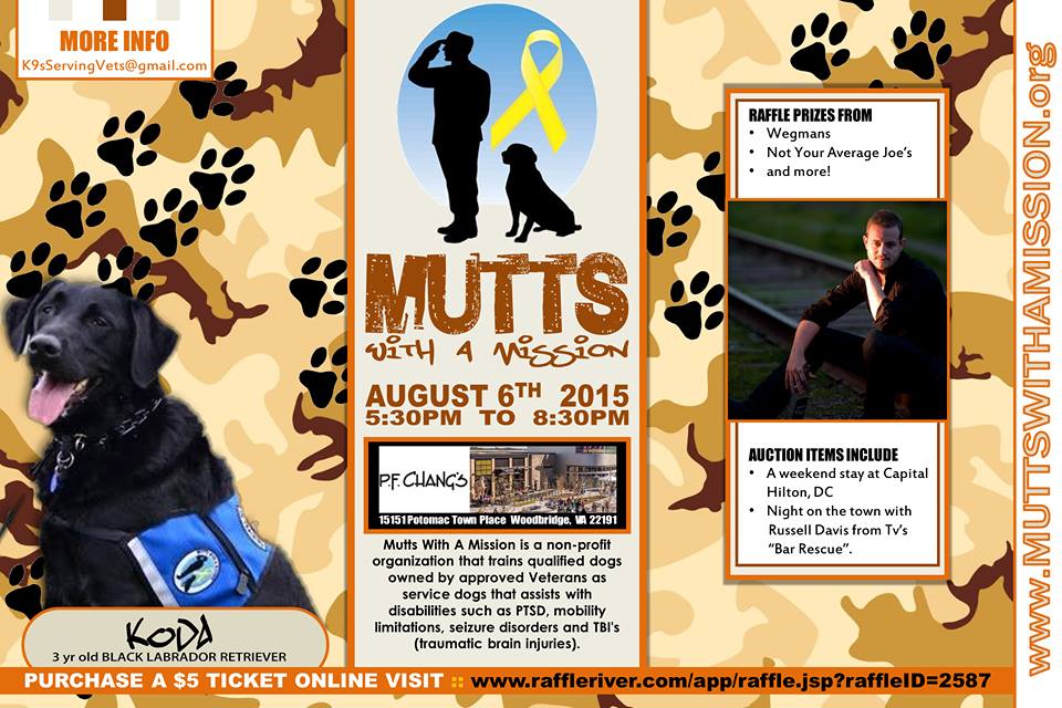 Veteran service dog fundraiser - Potomac Local News