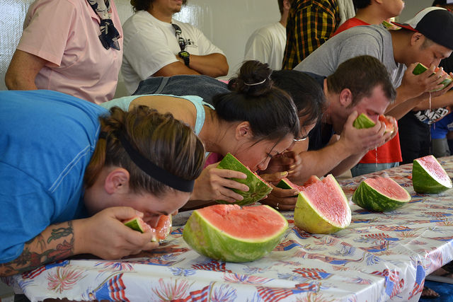Children stuff their faces at Manassas watermelon eating contest ...