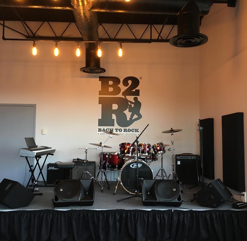 Bach to Rock Music school ribbon cutting
