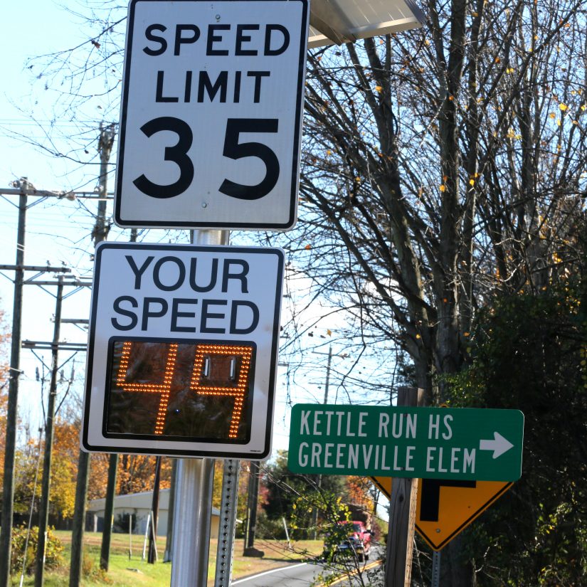 How speed indicator signs get the attention of speeders, tracks them