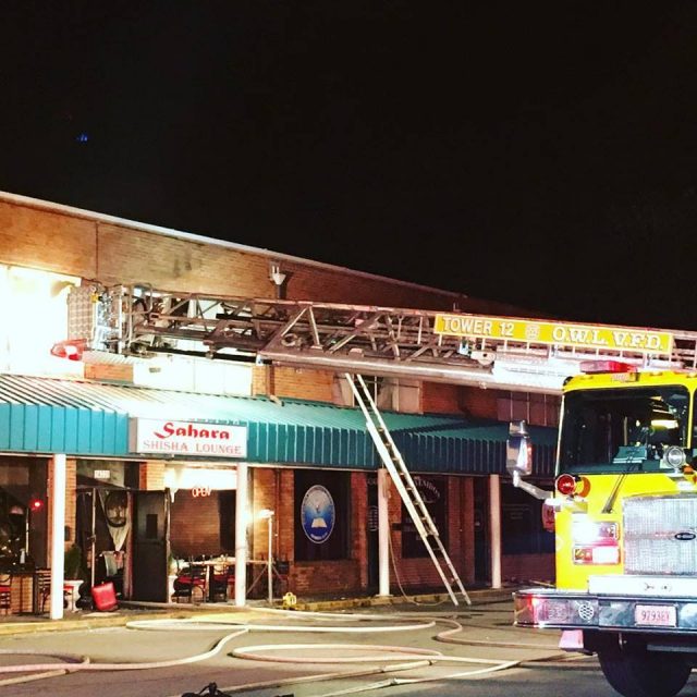 OWL Volunteer Fire Department responds to Warehouse Fire