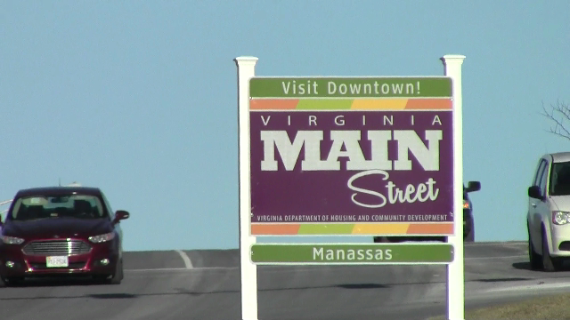 New signs show Manassas is a Virginia Main Street town