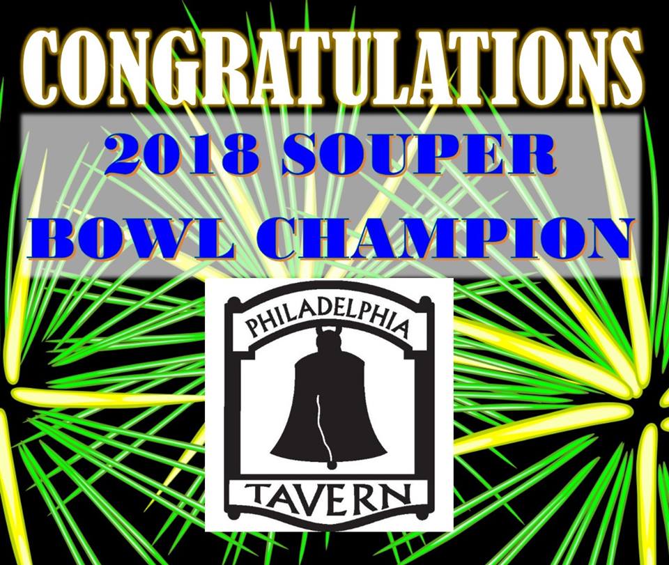 CONGRATULATIONS to Philadelphia Tavern on being the 2018 Souper Bowl ...