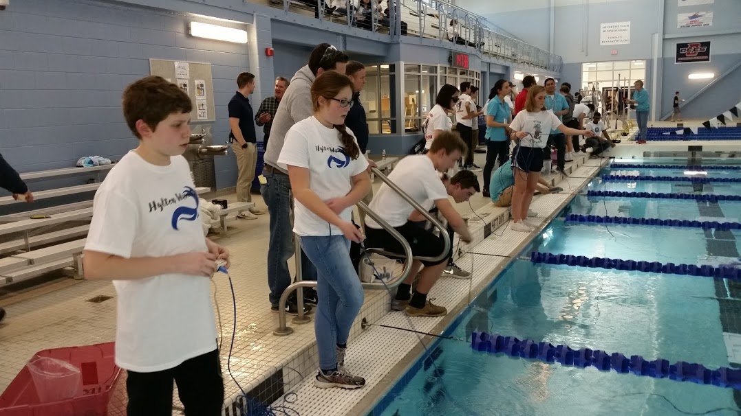 Robotics students take the plunge at Colgan High School