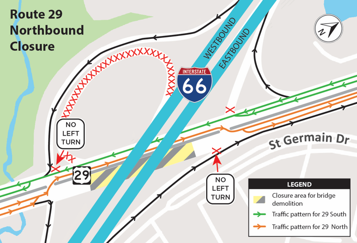 Toll lane work continues: Avoid Route 29 in Centreville this weekend