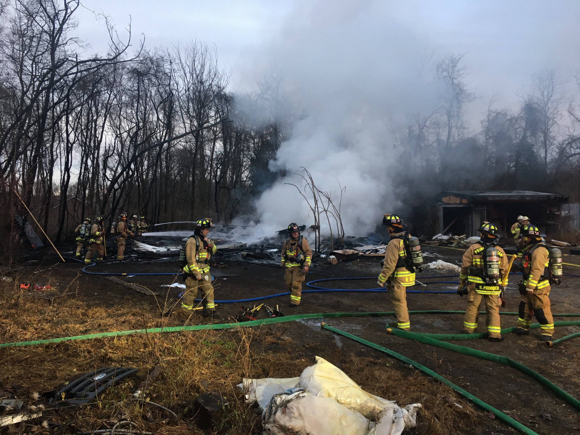 Barn ablaze near Haymarket draws firefighters