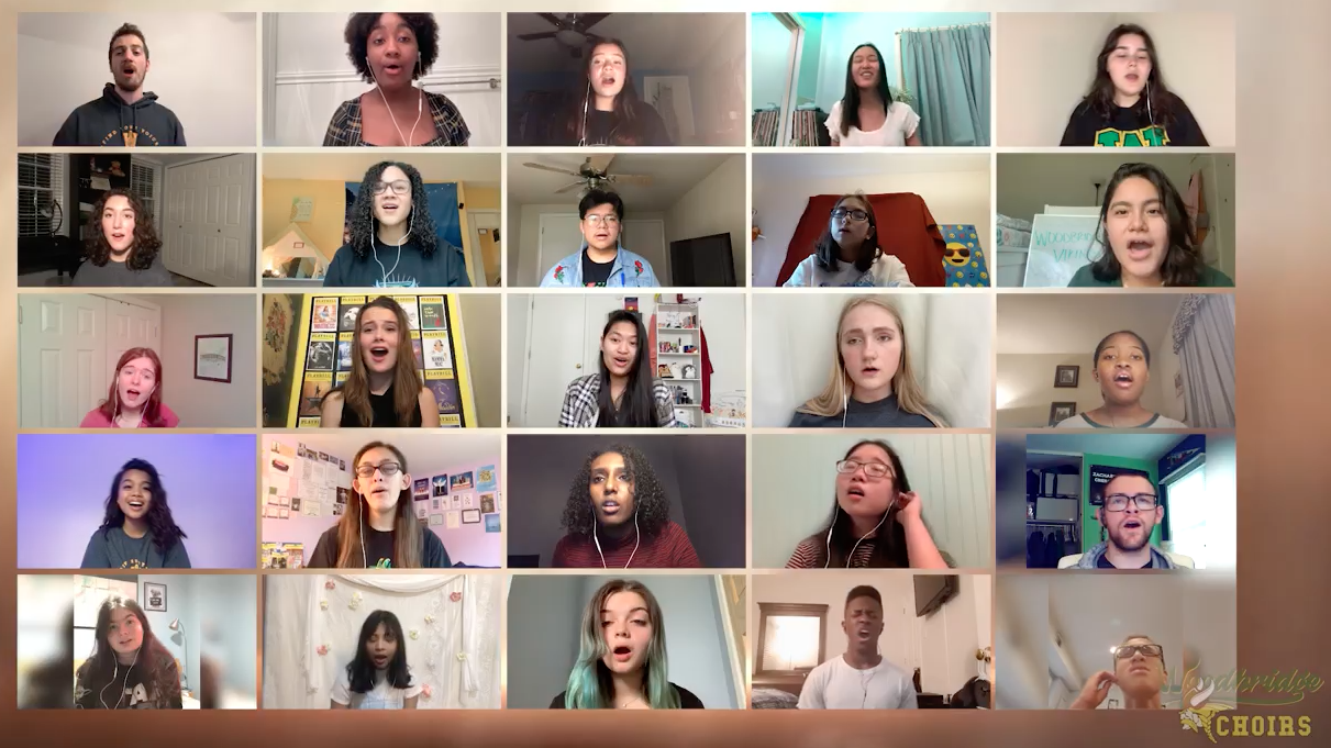 Woodbridge Senior High School choir students make music together again ...