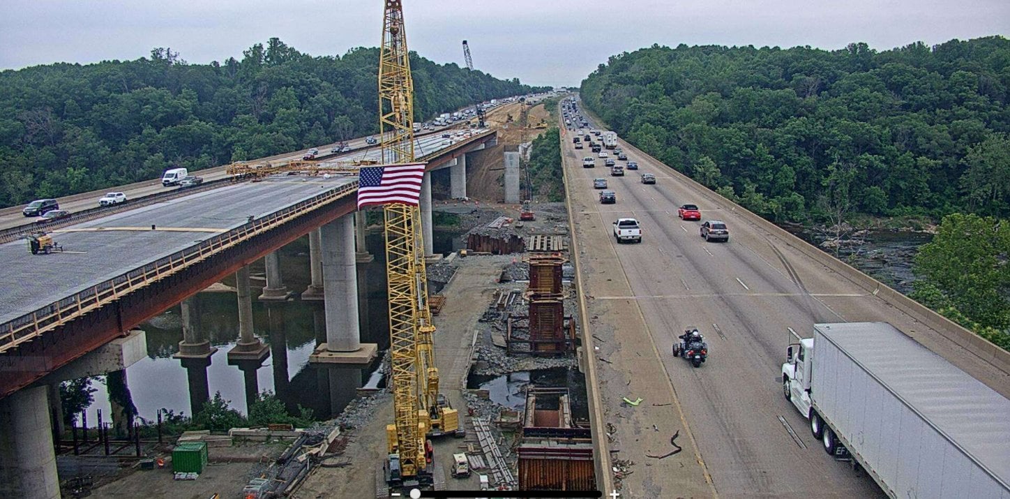 I-95 Rappahannock River bridge construction set to wrap earlier than ...