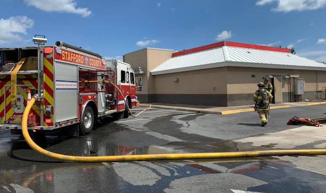 Fire crews douse grease fire at Burger King restaurant