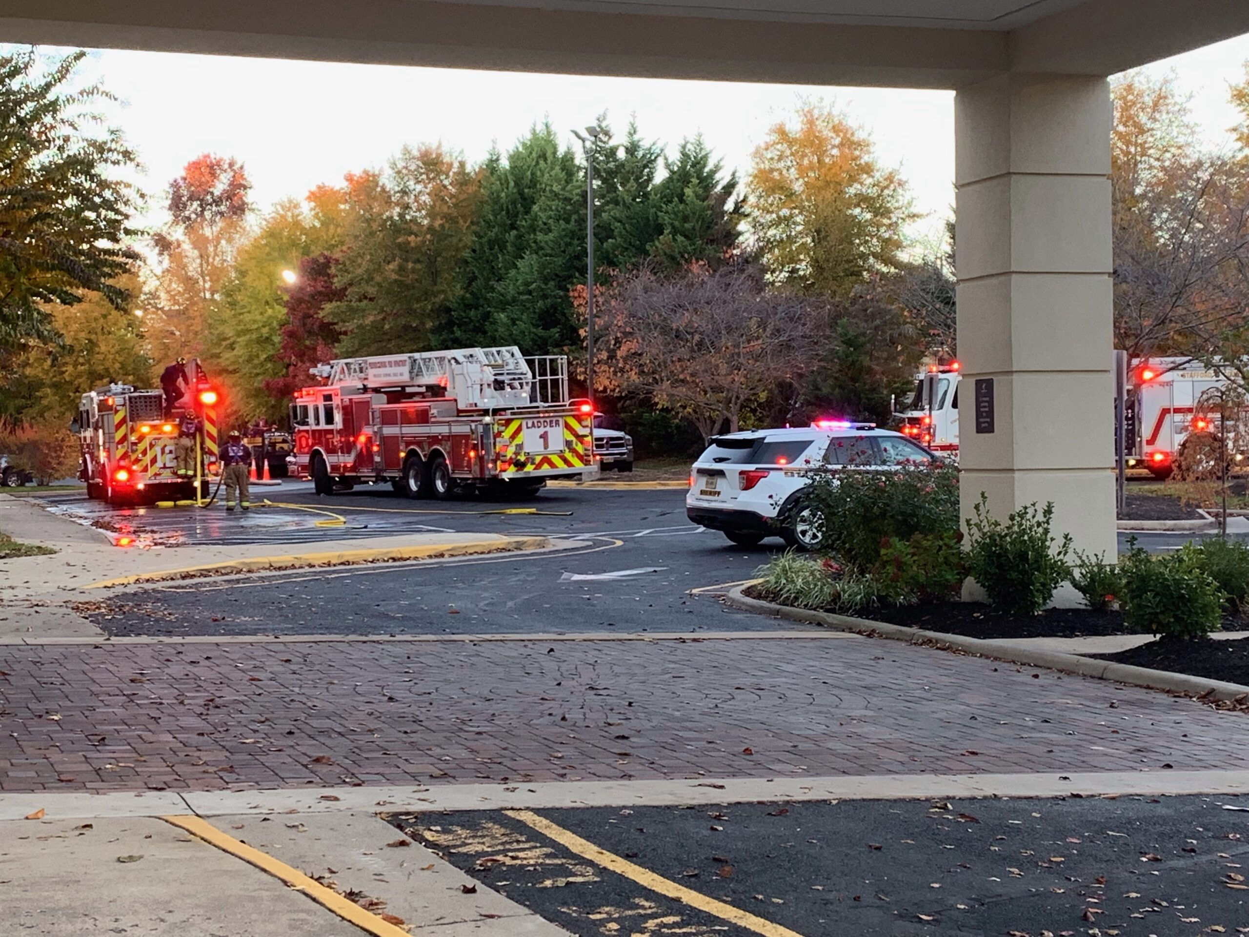 Working fire alarm prompts hotel evacuation following small fire