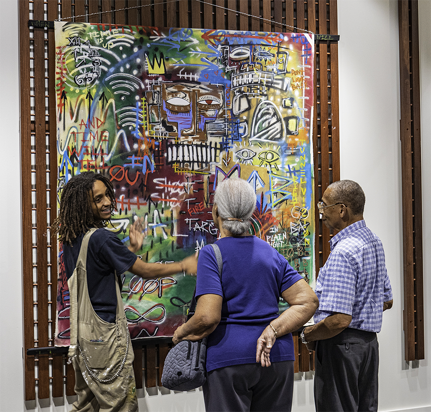 Emerging artist reception held at Stonebridge pop-up art gallery