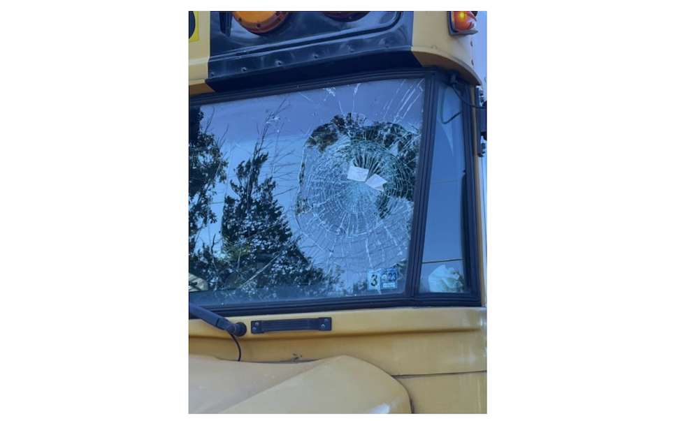 Deputies to charge child after water bottle smashes school bus