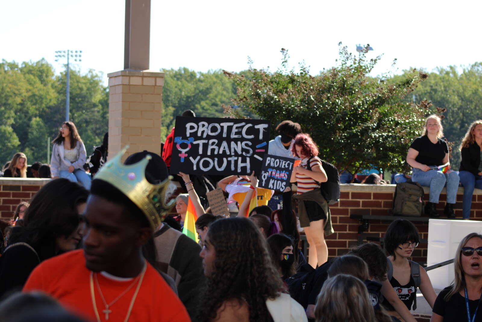 Students walk out of Colgan, Hylton high schools for queer rights protest