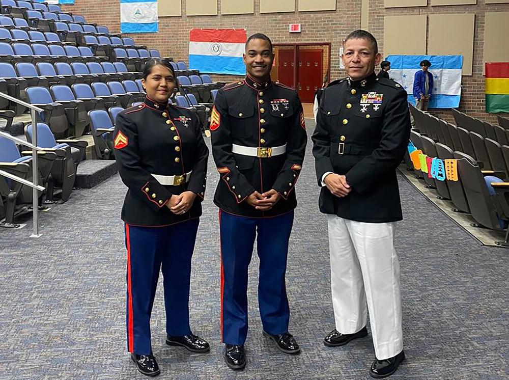 Quantico Marines speak at Gar-Field High School Hispanic Heritage Month ...