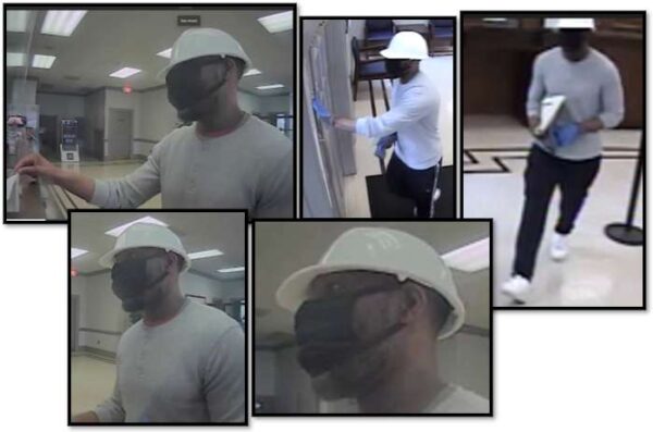 Hard-hat holdup artist: Police seek bank robbery suspect