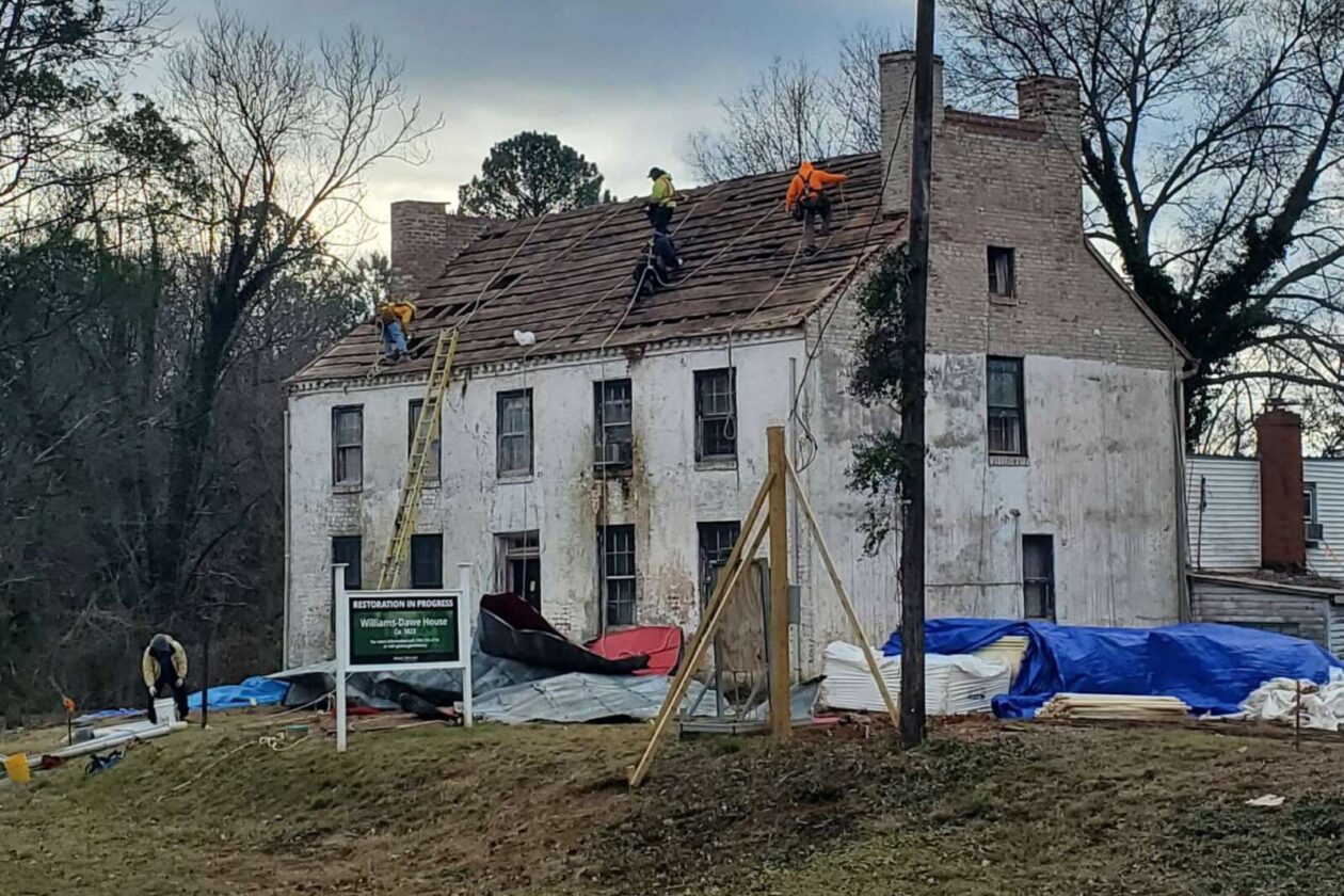 Restoration progresses on 200-year-old Williams-Dawe House in ...