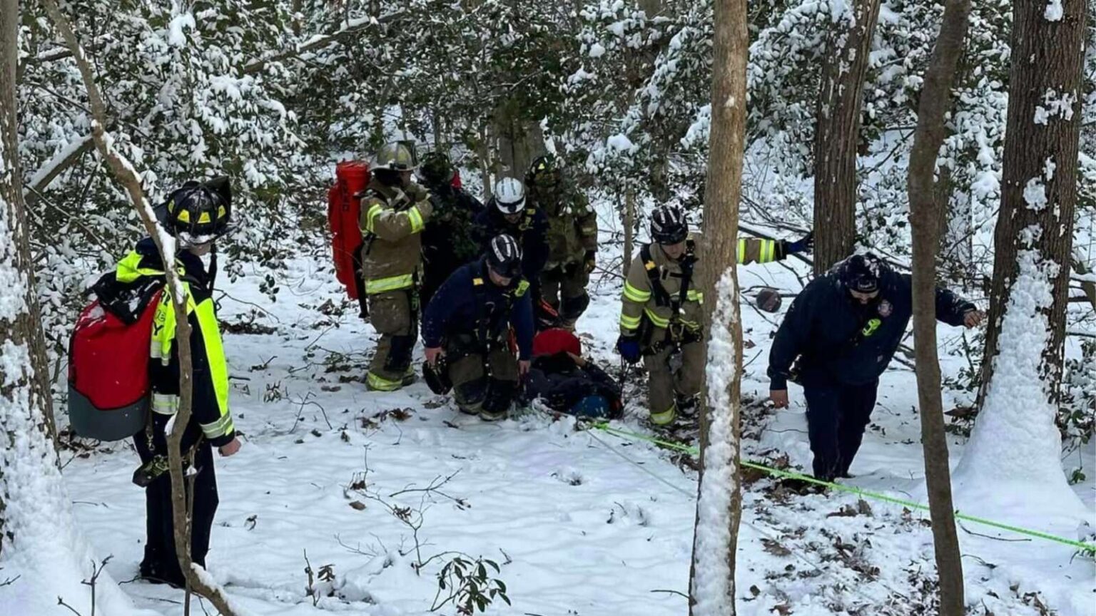 Sledding accident: 17-Year-old pulled from ravine