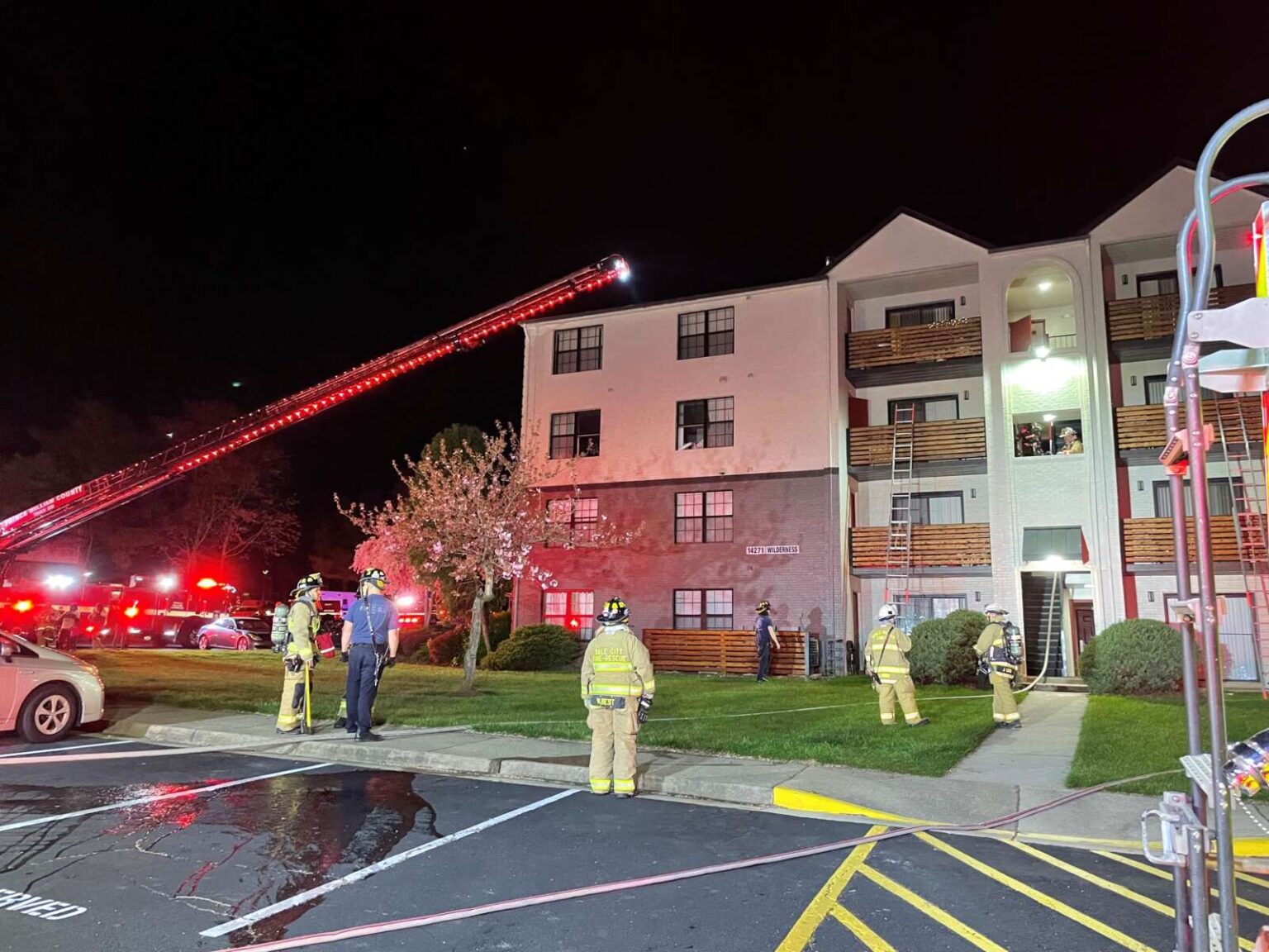 Two adults, child displaced after Dale Forest apartment fire