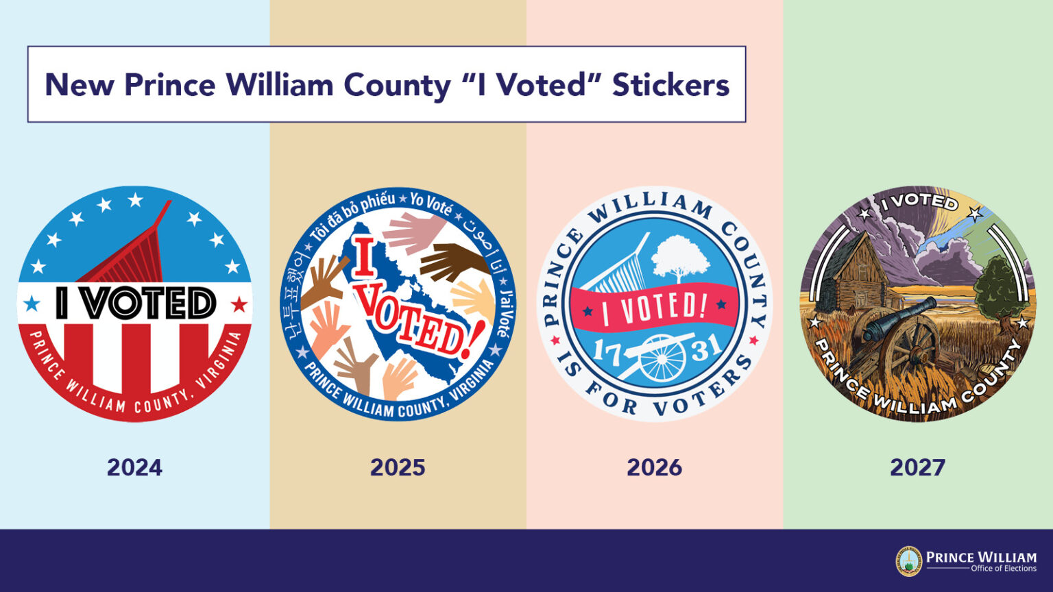 Prince William Unveils Winner of "I Voted" Sticker Contest Winners