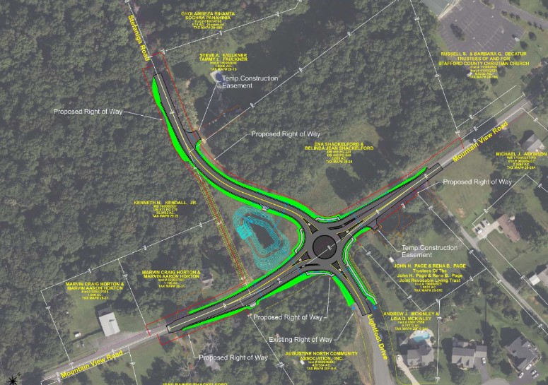 New Roundabout and Sidewalks Planned for Stefaniga/Mountain View Road ...